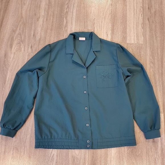 Avon | Tops | Vintage Avon Made In Canada Blouse Blue | Poshmark